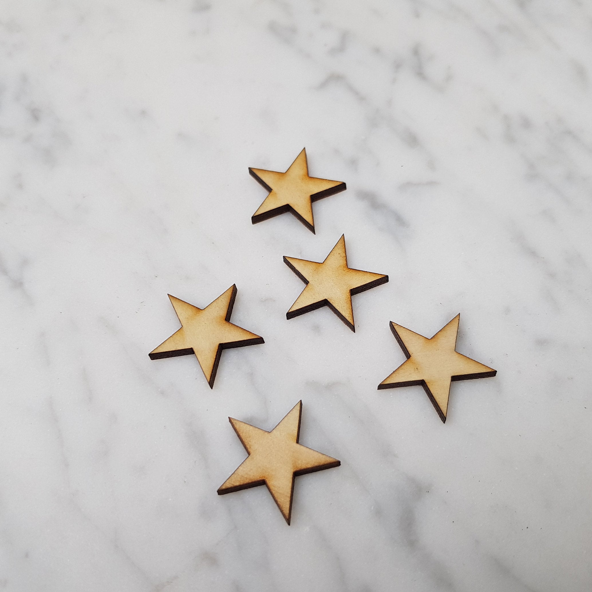 Wooden Star Laser Cut Wooden Stars Size 2.5cm to 20cm 3mm (1/8 ...