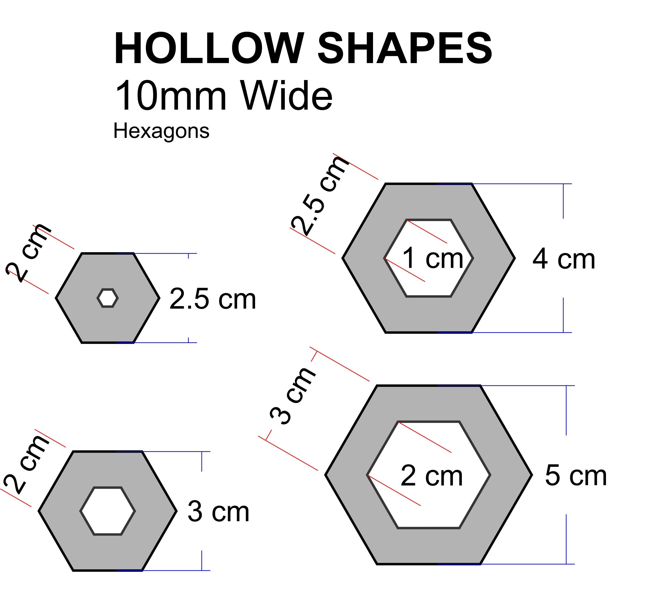 Wooden Hexagon Laser Cut Wooden Hollow Hexagons Craft Hexagon - Etsy ...