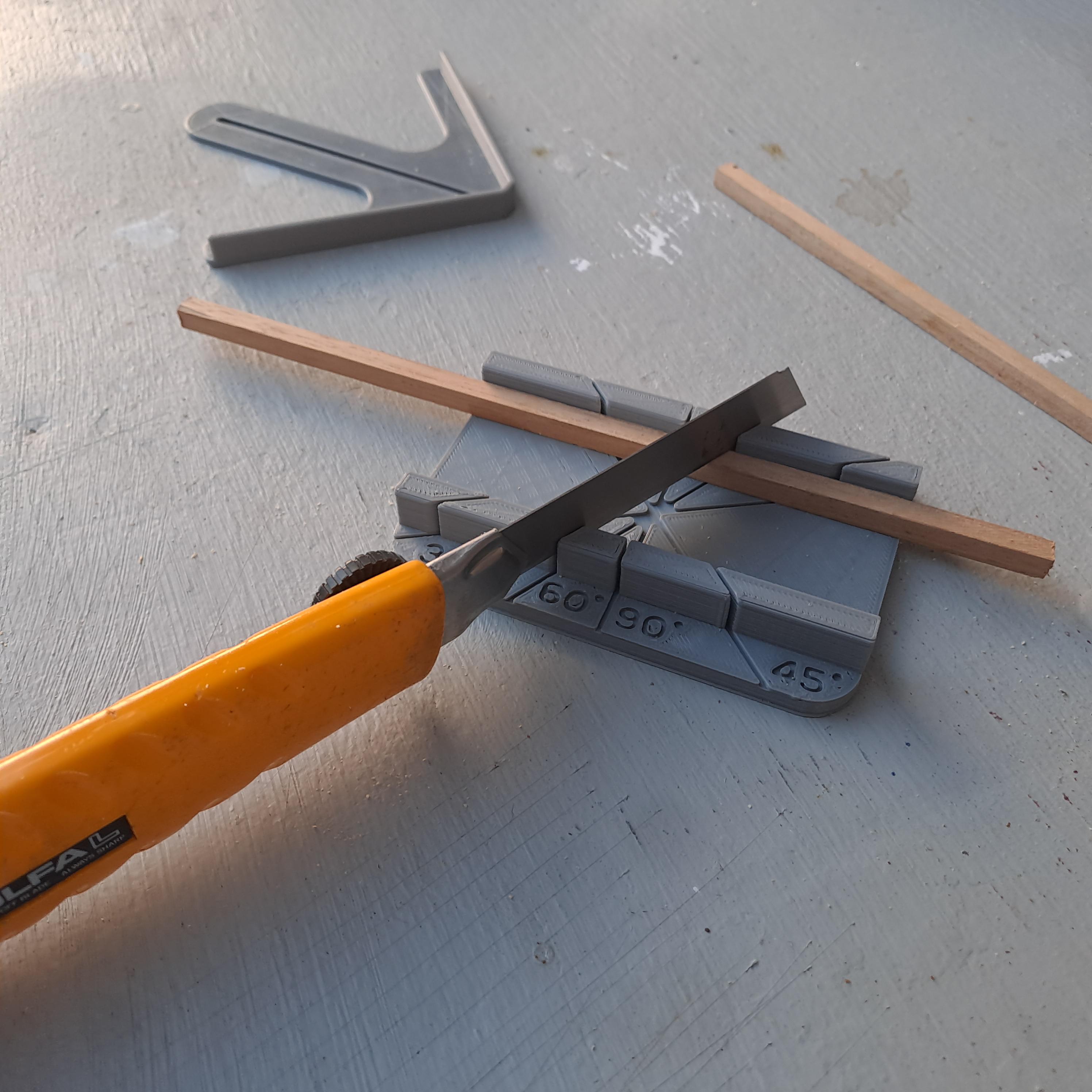 Hobby Mitre Box, Mini Mitre Box, Mitre Box, Hobby Knife Mitre Box, for ...