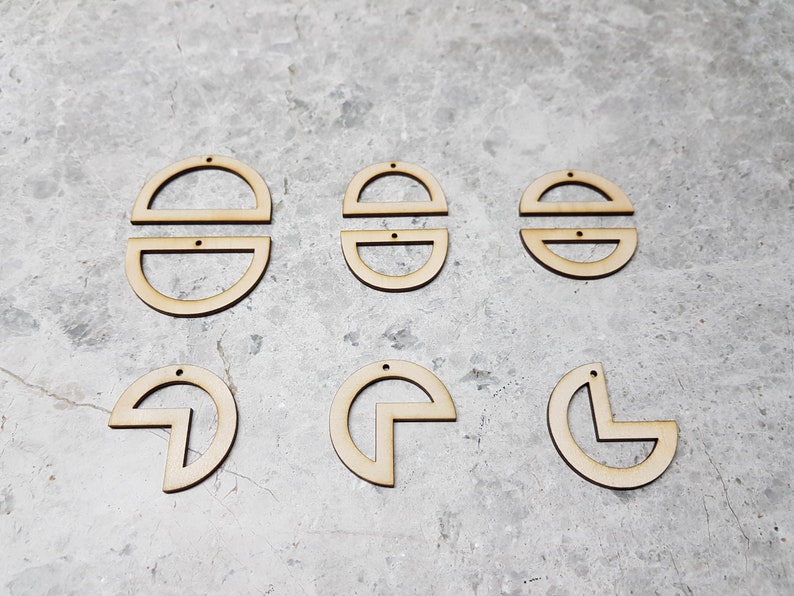 Wooden Half Circles Laser Cut Wooden Hollow Arc Craft Half - Etsy Australia
