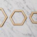 Wooden Hexagon Laser Cut Wooden Hollow Hexaagon Craft Hexagons Size 2cm ...