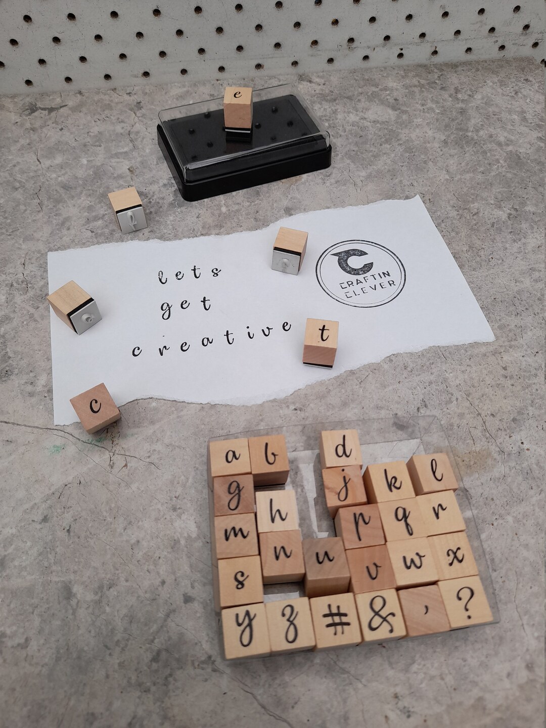 Alphabet Stamp Set X30pce, Alphabet Stamps, Craft Stamp Set, Alphabet ...