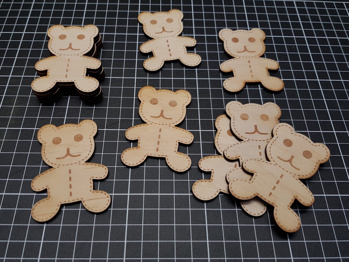 Laser Cut Teddy Bears - Etsy