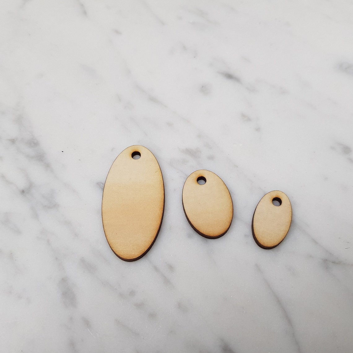 Wooden Ellipse Laser Cut Wooden Oval Shapes Size 2.5cm to 20cm 3mm (1/8 ...