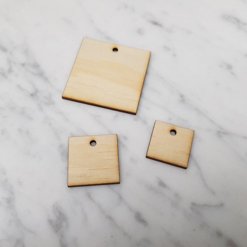 Wooden Squares Laser Cut Wooden Square Size 1cm to 28cm 3mm - Etsy