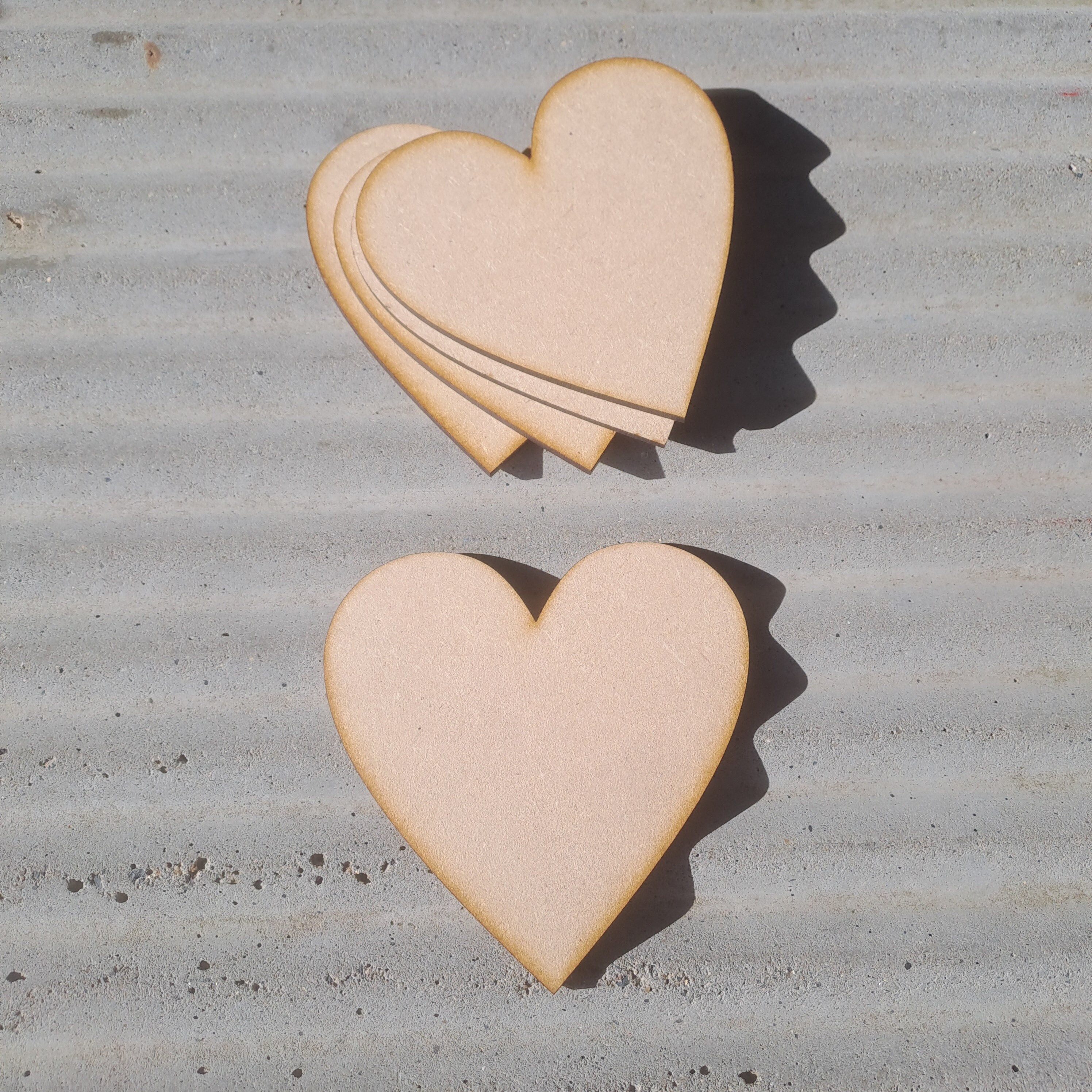 MDF Wooden Heart, Laser Cut Wooden Hearts, Craft Hearts, Blank Coasters ...