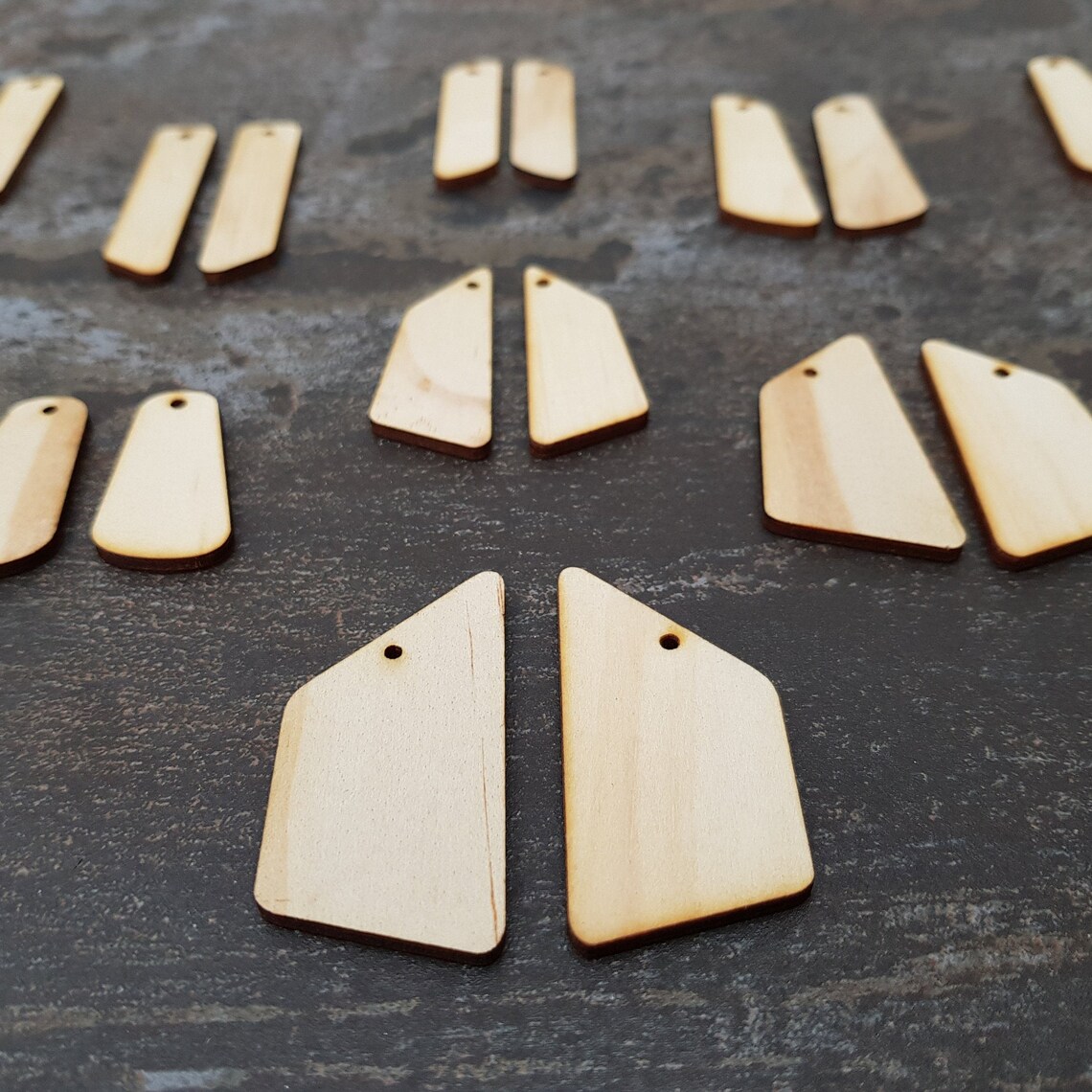 Wood Earring Shapes 3mm 1/8 Thick Plywood Various - Etsy