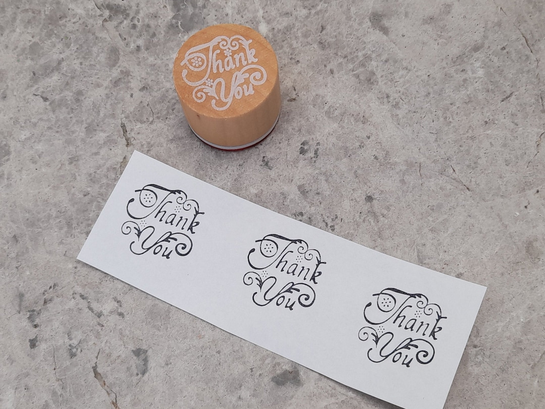 Thank You Stamp. X1 Piece. Thank You Stamp. 3cm Thank You Stamp. - Etsy ...