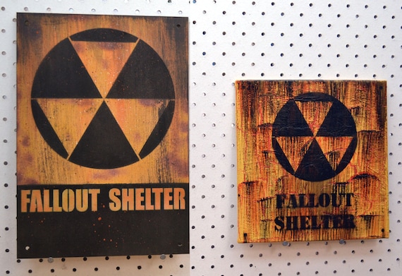 Fallout Shelter Signs | Etsy