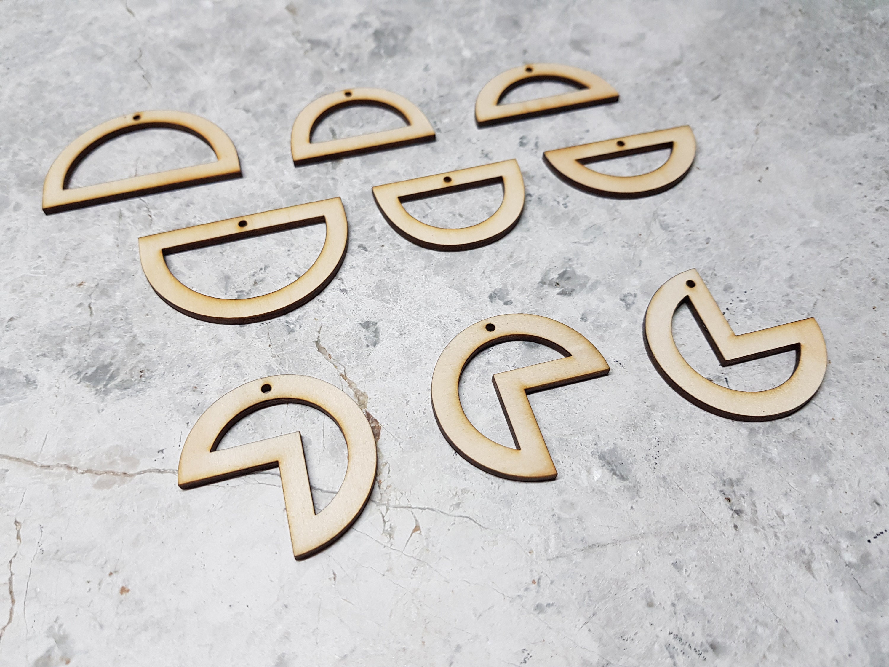 Wooden Half Circles Laser Cut Wooden Hollow Arc Craft Half - Etsy Australia