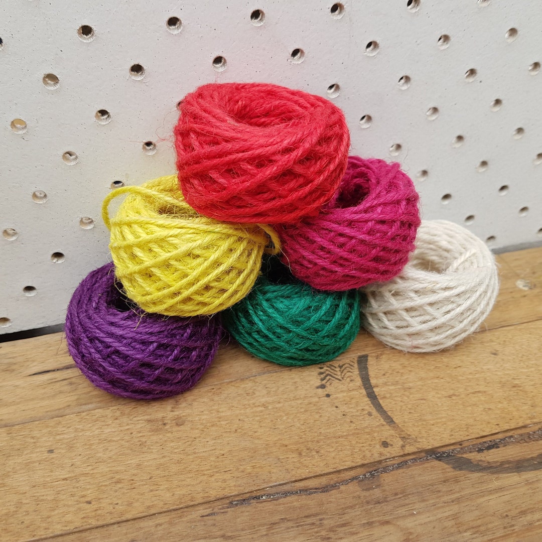 Jute String Coloured / BULK SALE - Etsy
