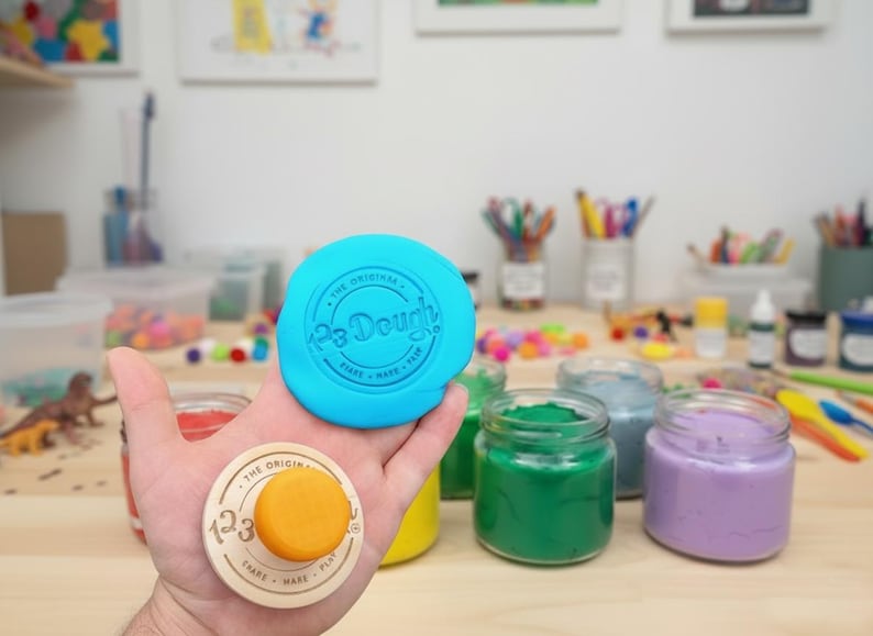 Play Dough Stamp, Play Doh Stamp, Embossing Stamp, Personalised Stamp ...