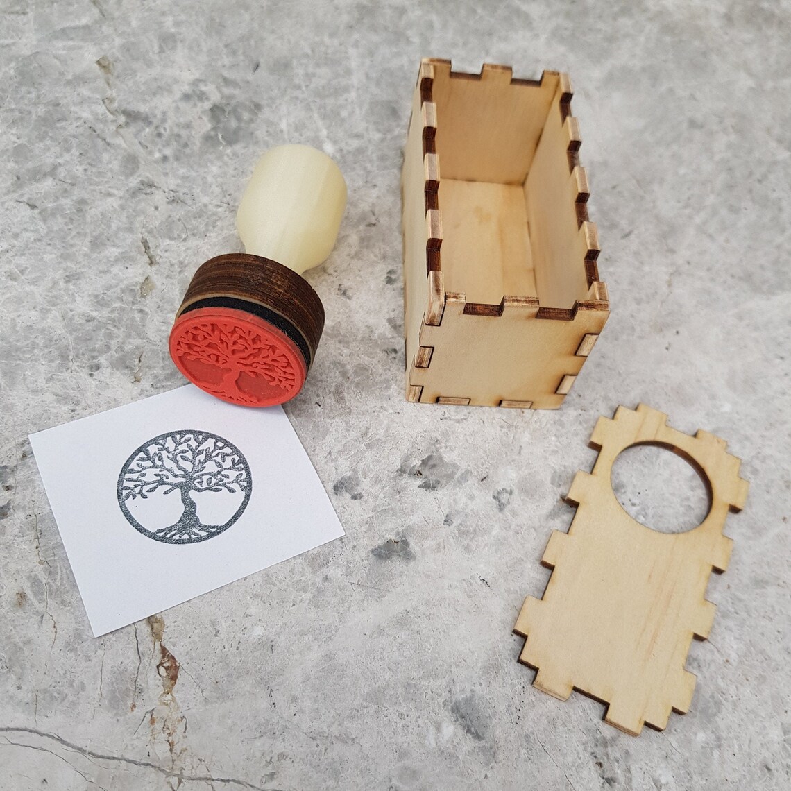 Tree of Life Rubber Stamp Laser Engraved Stamp Tree of Life | Etsy