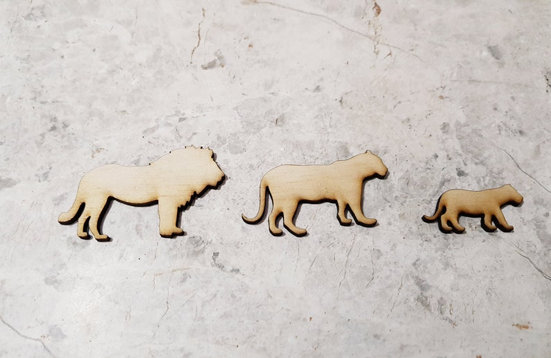 Zoo Animals Wooden Animal Shapes Laser Cut 3mm 1/8 - Etsy