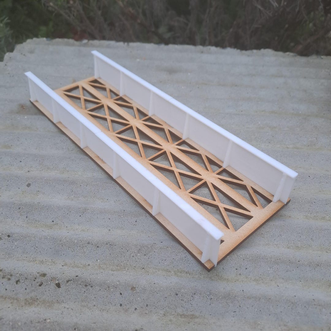 HO Scale Railway Bridge, Open Steel Style Bridge, Railway Bridge, Un ...