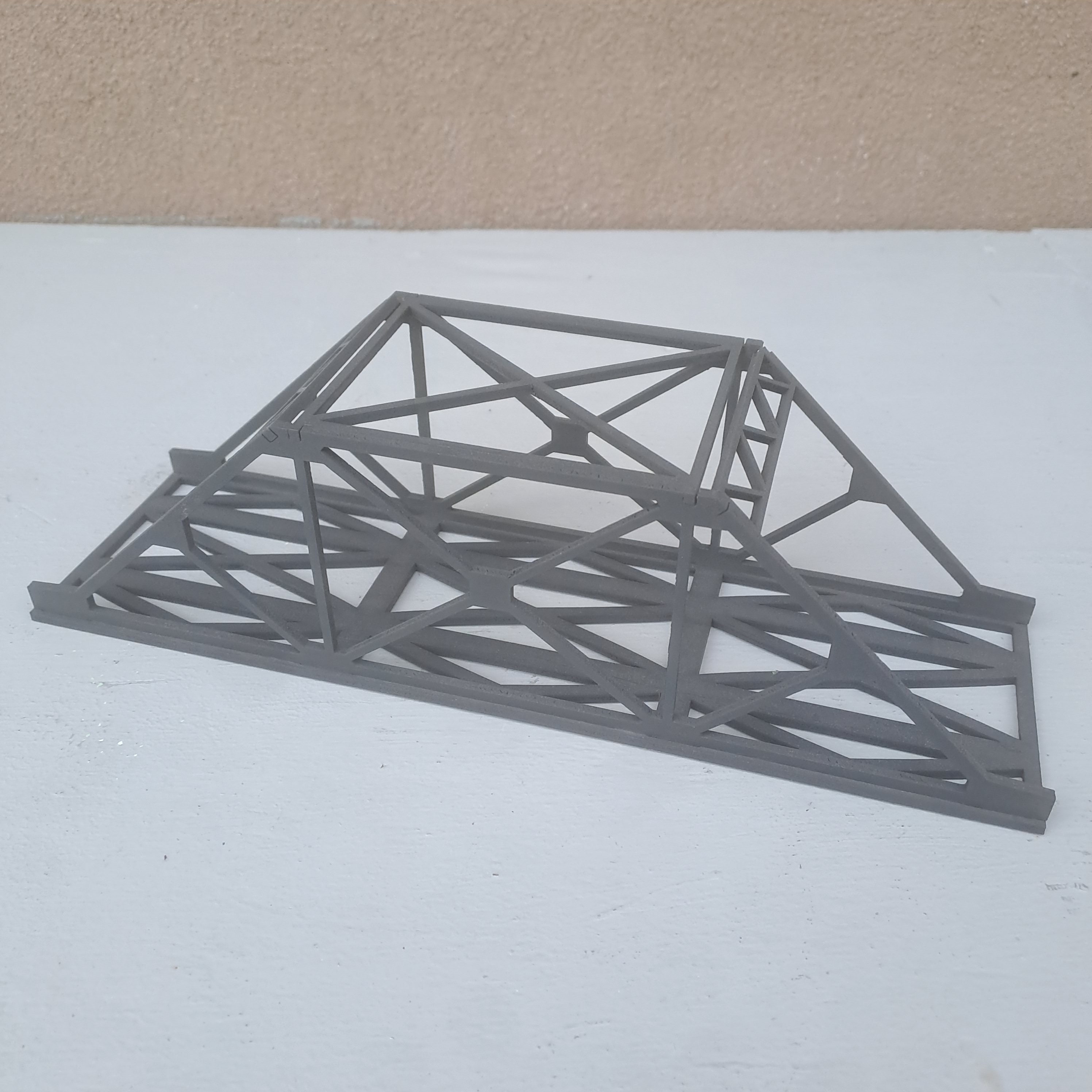 HO Scale Bridge, Truss Bridge, Railway Bridge, Assembled & Painted or ...
