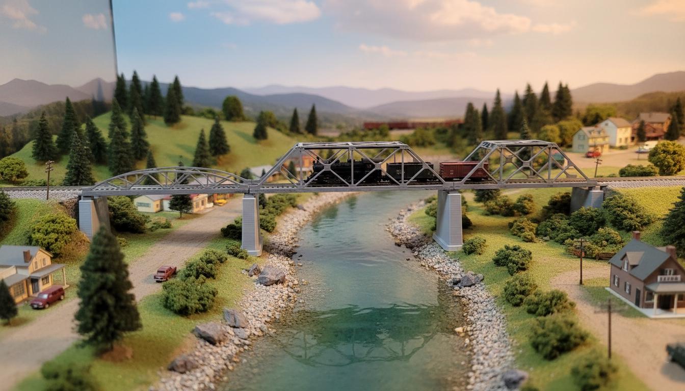 N Scale Bridge, Truss Bridge, Railway Bridges, Unpainted Flat Pack. - Etsy
