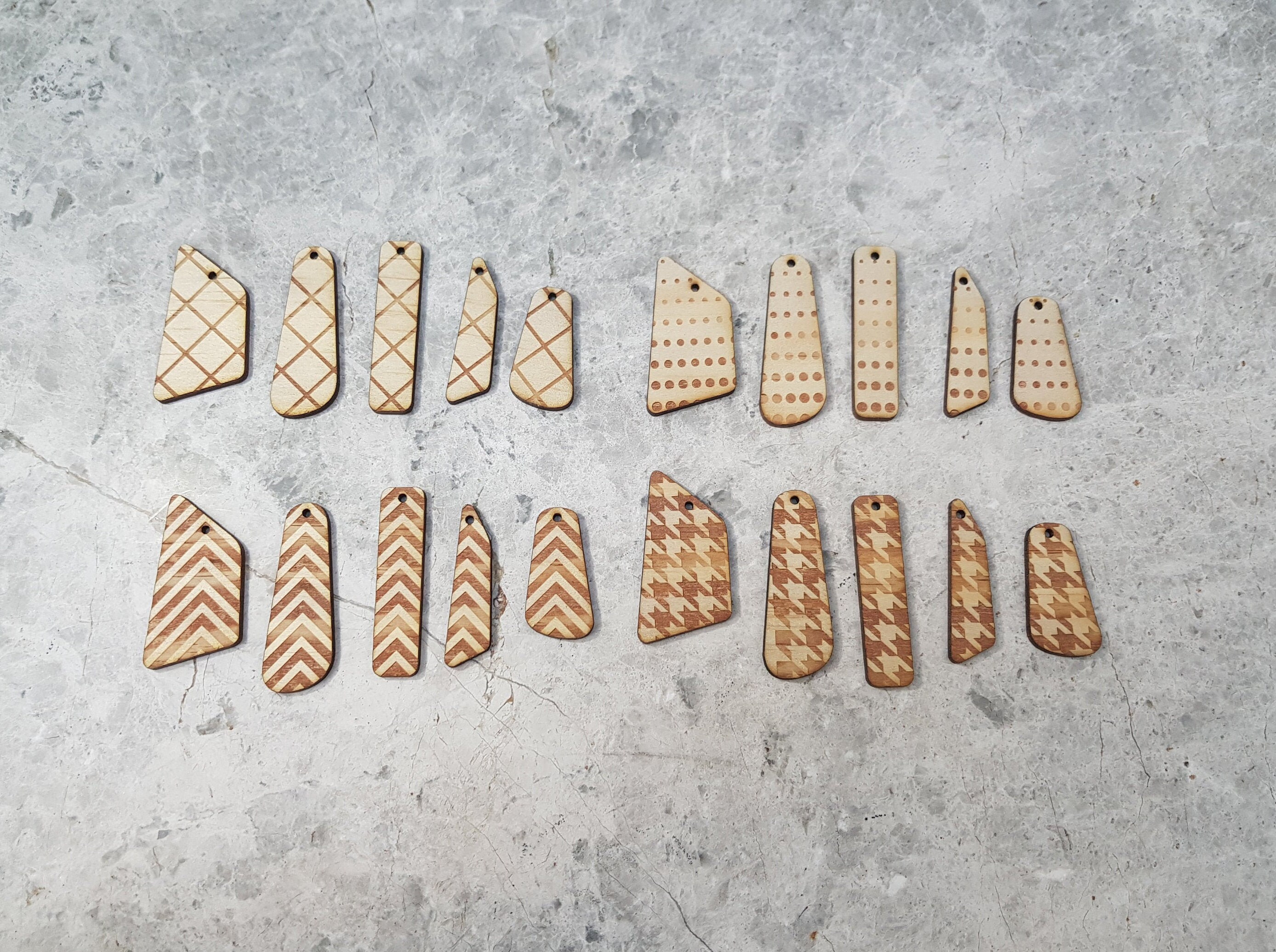 Wood Earring Shapes 3mm 1/8 Thick Plywood Various - Etsy