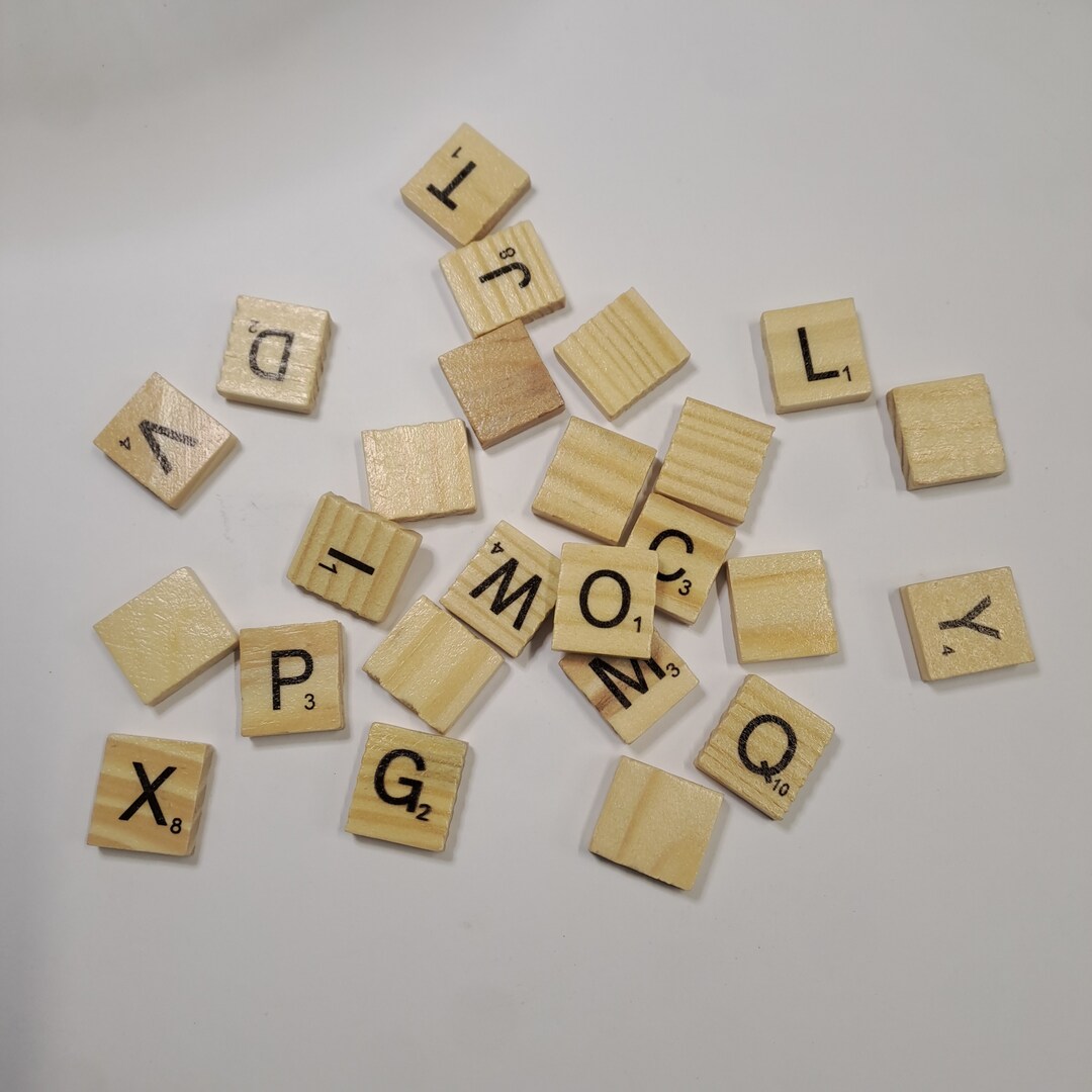 Wooden Letters, Wooden Letters Pack of 26, Wooden Letters 1.8x2cm, 4mm ...