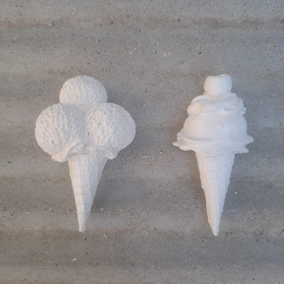 Ice Cream, 3d Ice Cream Shapes, Plaster Model, Educational Model, 3d ...