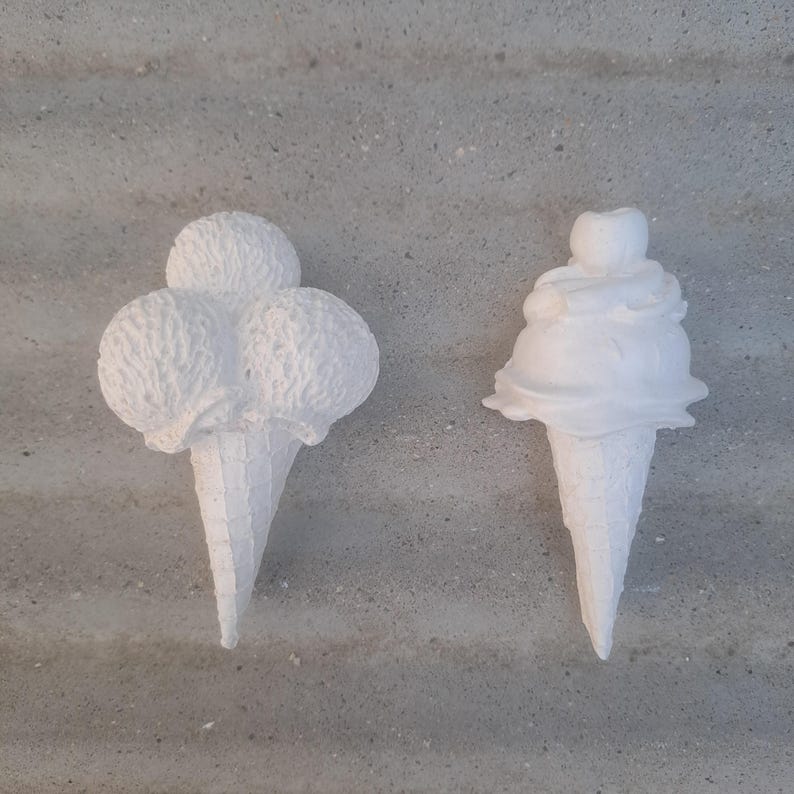 Ice Cream, 3d Ice Cream Shapes, Plaster Model, Educational Model, 3d ...