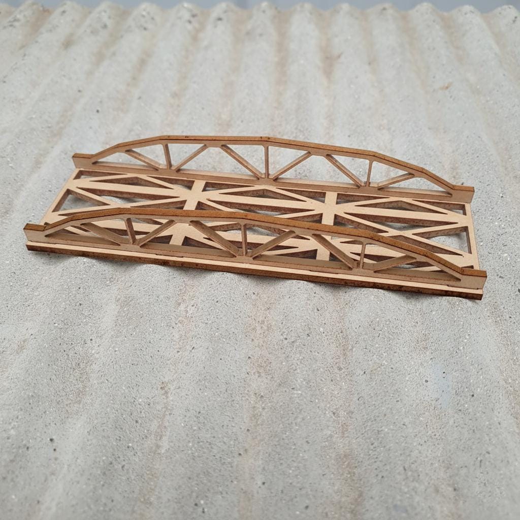 N Scale Bridge, Truss Bridge, Railway Bridges, Unpainted Flat Pack. - Etsy