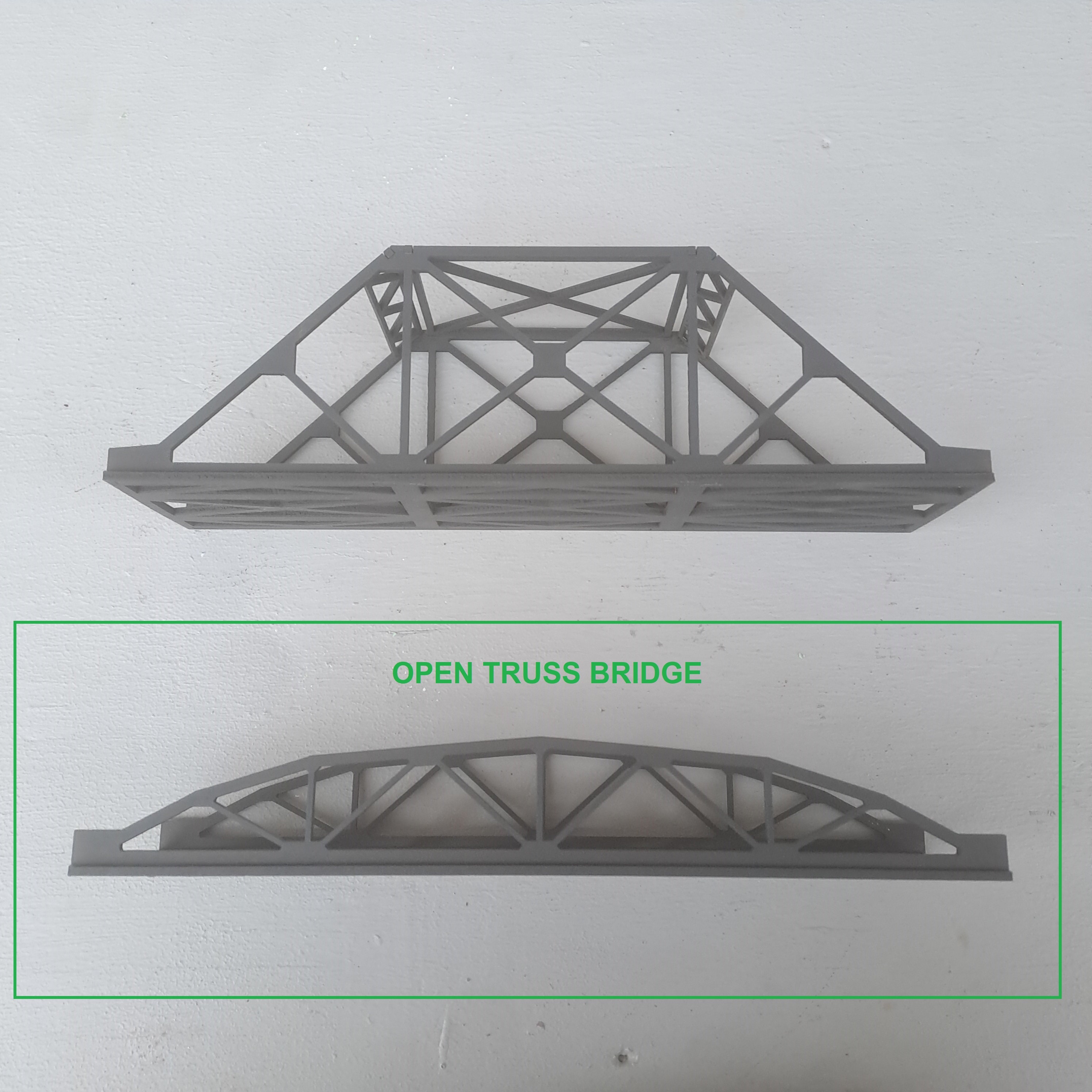 HO Scale Bridge, Open Truss Bridge, Railway Bridge, Assembled & Painted ...