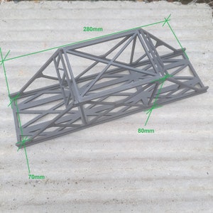 HO Scale Bridge, Truss Bridge, Railway Bridge, Assembled & Painted or ...