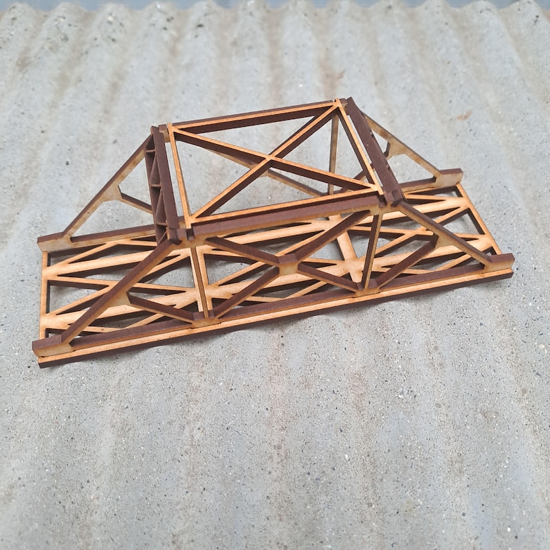 N Scale Bridge, Truss Bridge, Railway Bridges, Unpainted Flat Pack. - Etsy