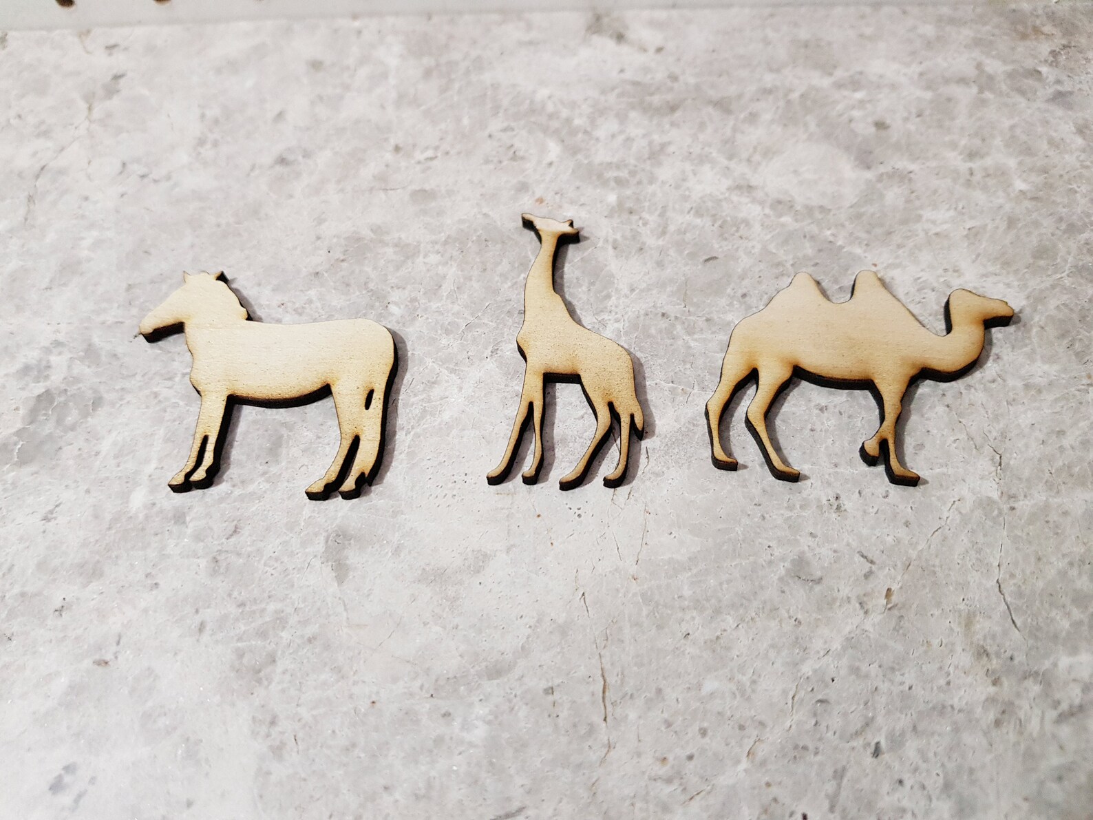 Zoo Animals, Wooden Animal Shapes, Laser Cut 3mm (1/8") Thick Plywood ...
