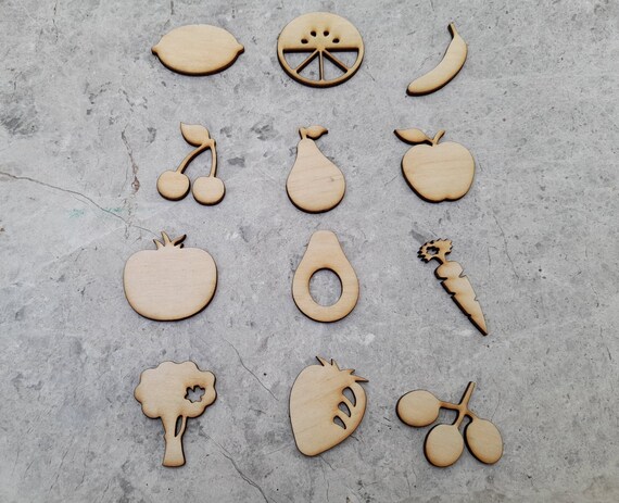 Fruit & Veg Shapes Playdoh Stamp Shapes Size 5cm 3mm - Etsy