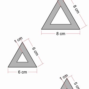 Wooden Triangle Laser Cut Wooden Hollow Triangles Craft - Etsy