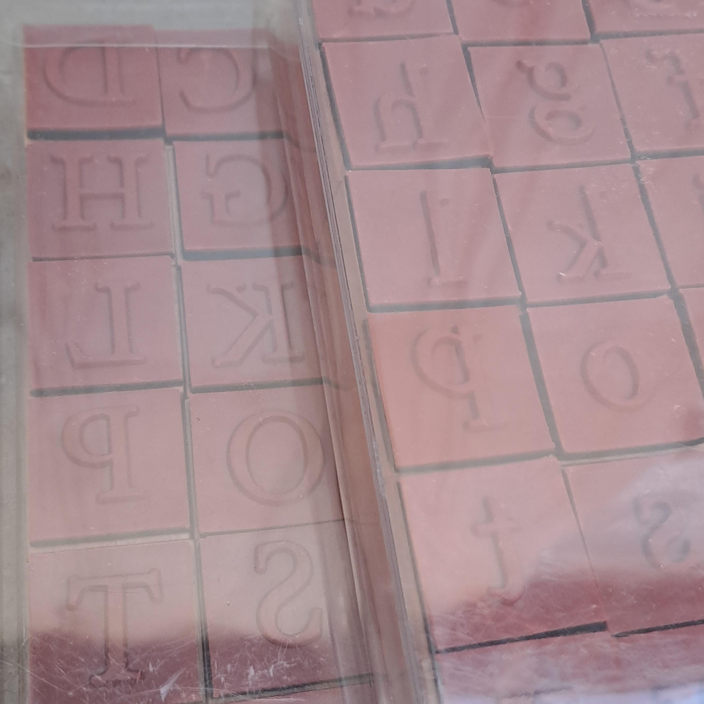 Alphabet Stamp Set 56pce Set, Alphabet Stamps, Craft Stamp Set ...