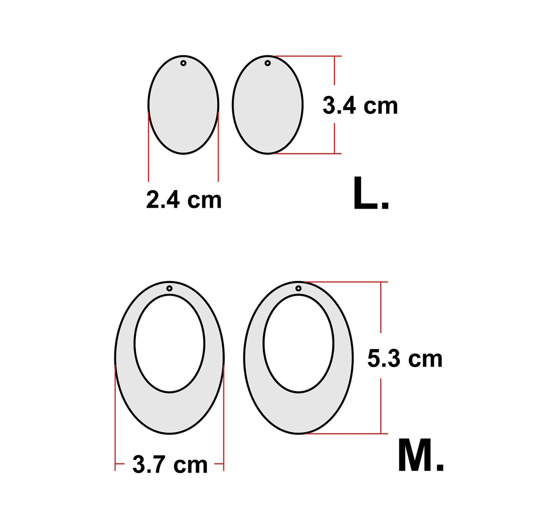 Wood Earring Shapes 3mm (1/8") Thick Plywood Various Shaped Earrings ...