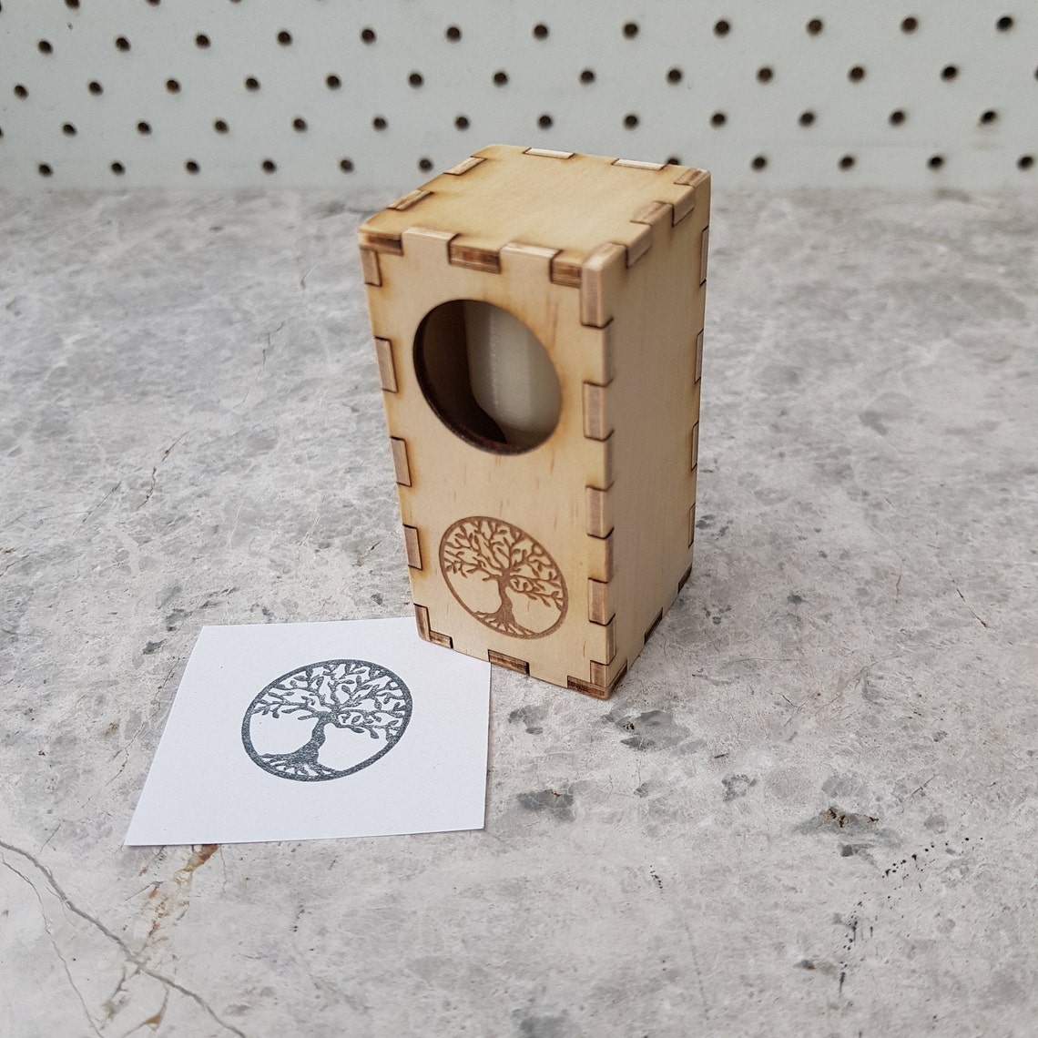 Tree of Life Rubber Stamp, Laser Engraved Stamp, Tree of Life Stamp ...