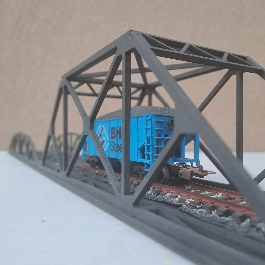 HO Scale Bridge, Truss Bridge, Railway Bridge, Assembled & Painted or ...