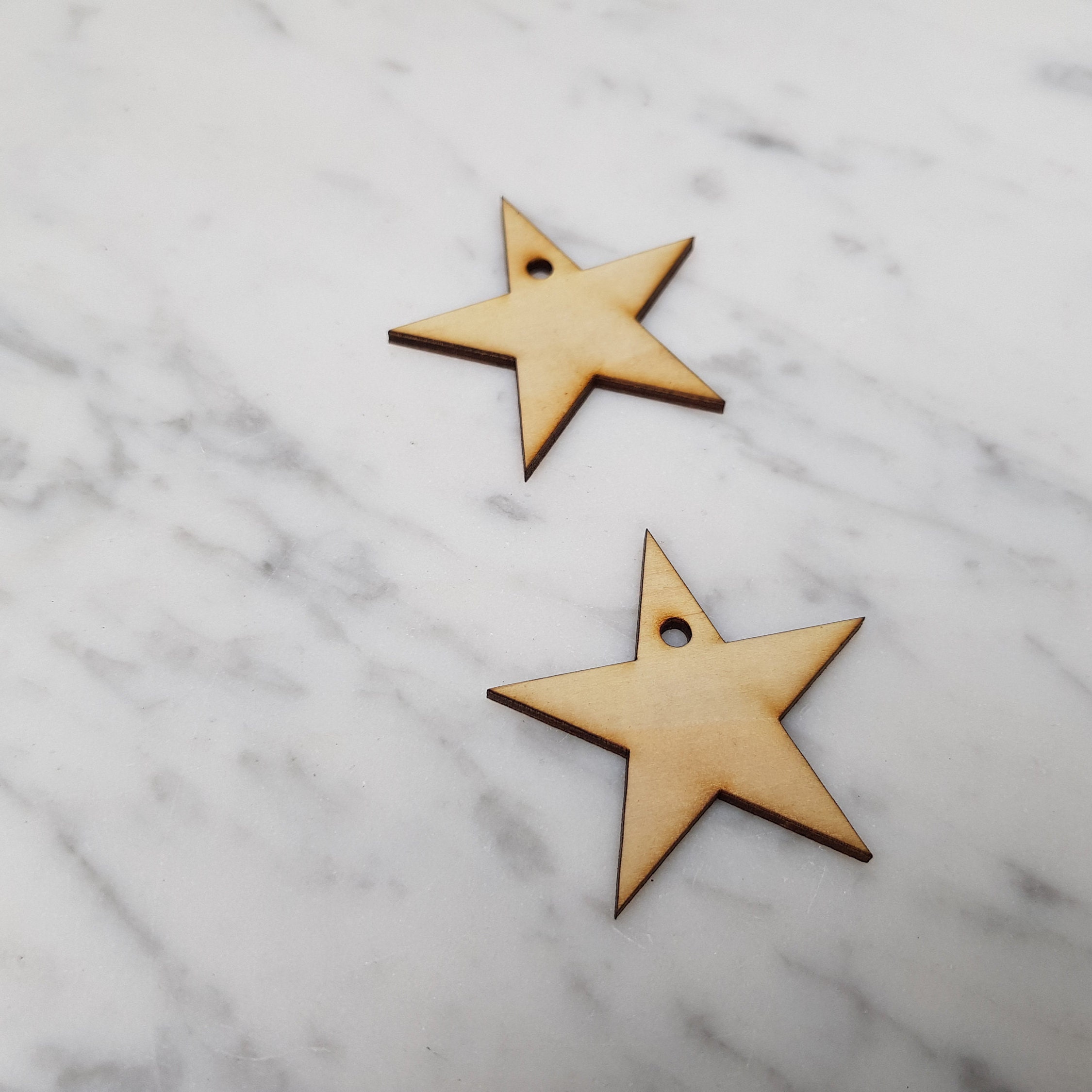 Wooden Star Laser Cut Wooden Stars Size 2.5cm to 20cm 3mm (1/8 ...