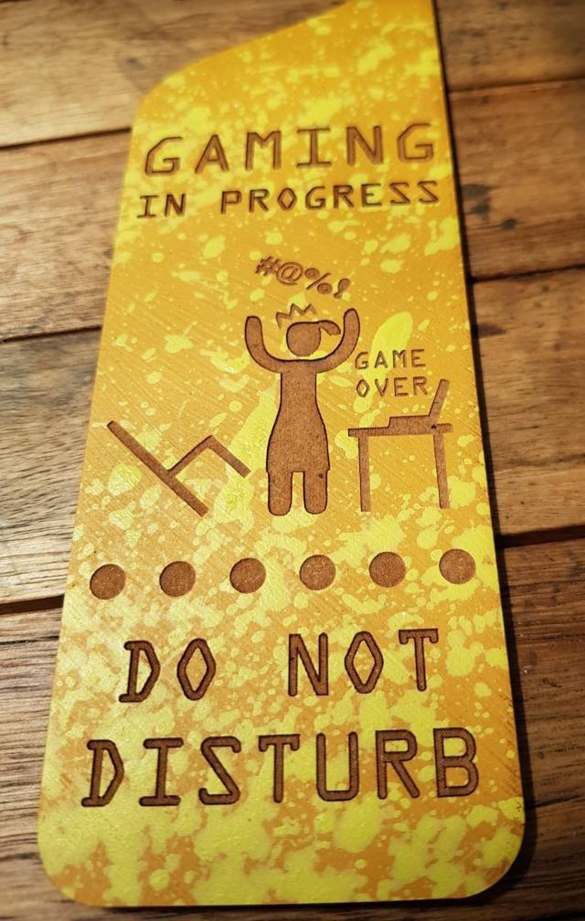 GAMING Do Not Disturb Door Hanger Sign - Etsy Australia