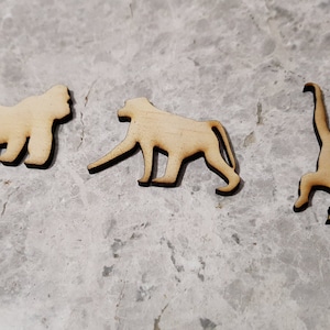 Zoo Animals, Wooden Animal Shapes, Laser Cut 3mm (1/8") Thick Plywood ...