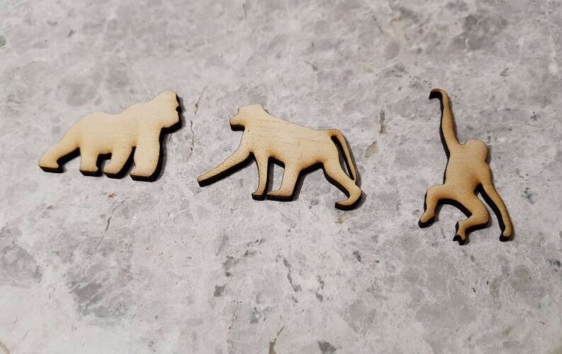 Zoo Animals Wooden Animal Shapes Laser Cut 3mm 1/8 - Etsy