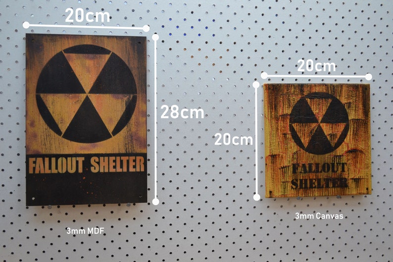 Fallout Shelter Signs | Etsy
