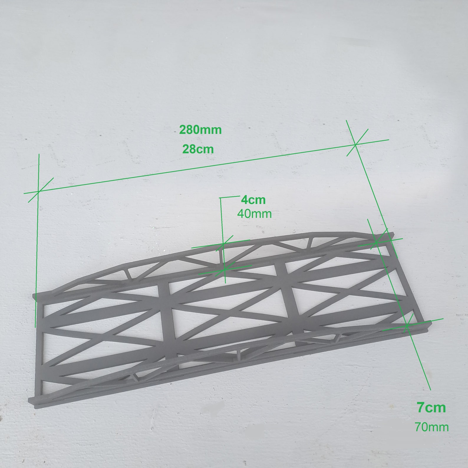 HO Scale Bridge, Open Truss Bridge, Railway Bridge, Assembled & Painted ...