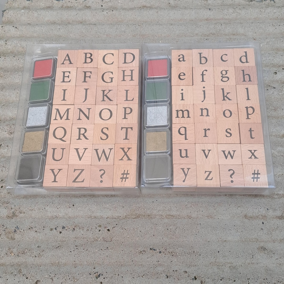 Alphabet Stamp Set 56pce Set, Alphabet Stamps, Craft Stamp Set ...