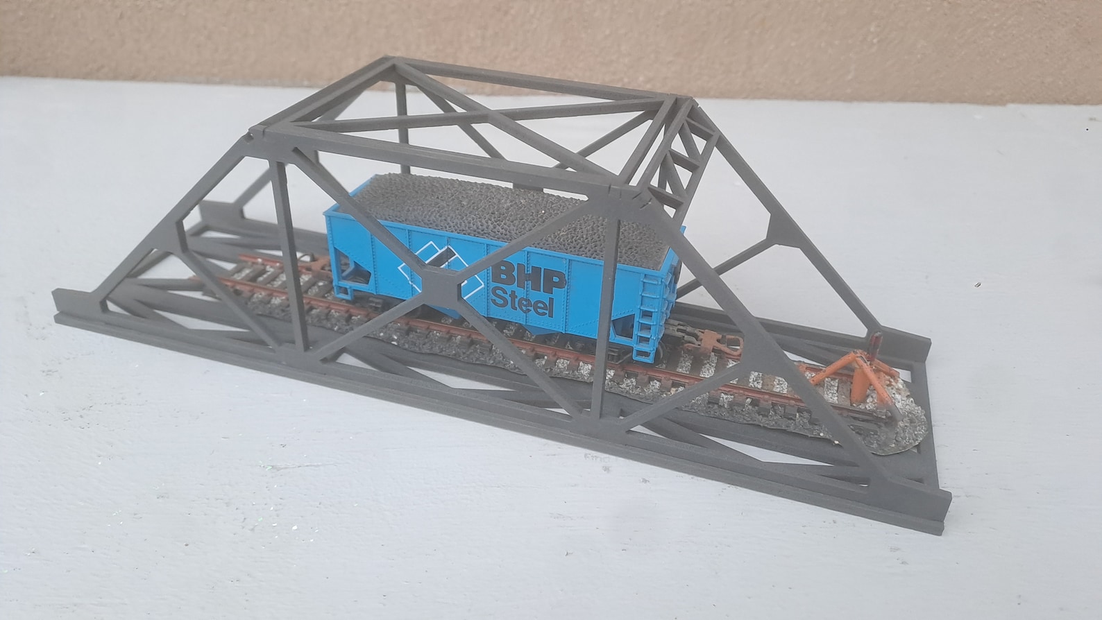 HO Scale Bridge, Truss Bridge, Railway Bridge, Assembled & Painted or ...