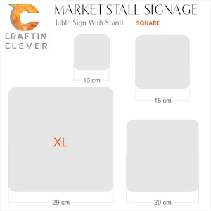 Market Stall Sign, Shop Sign, Front Desk Sign, Mini Shop Sign, 1/4 Wood ...