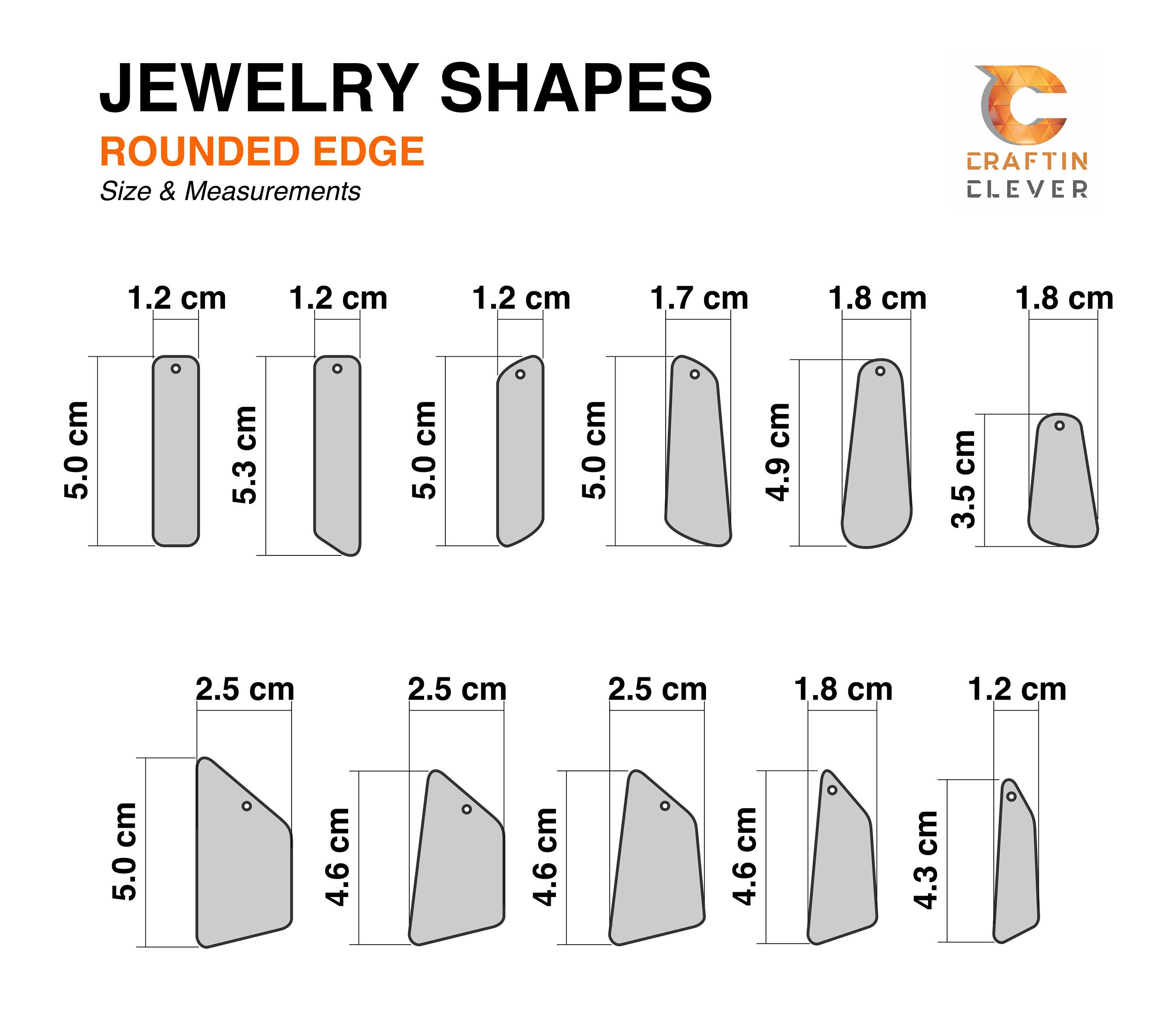 Wood Earring Shapes 3mm 1/8 Thick Plywood Various - Etsy