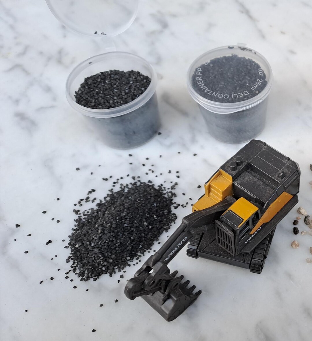 Modelling Rock, Ballast, Pebbles Black Road Gravel, Asphalt. Available ...