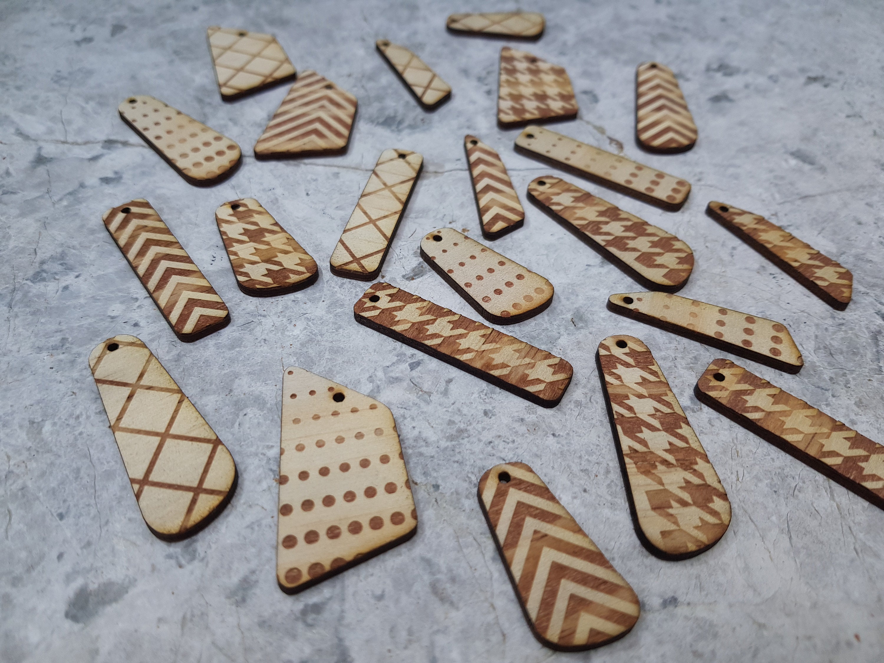 Wood Earring Shapes 3mm 1/8 Thick Plywood Various - Etsy