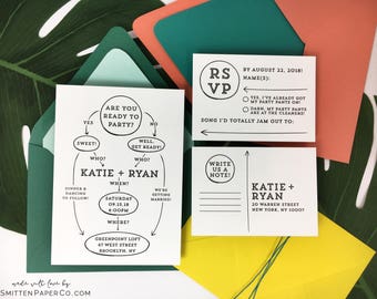 Funny rsvp card | Etsy