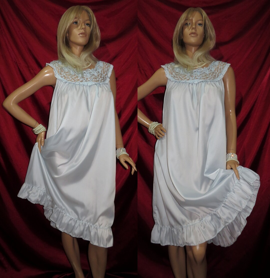 Satin Nightie 38 (USA) 16 (AU) - Etsy